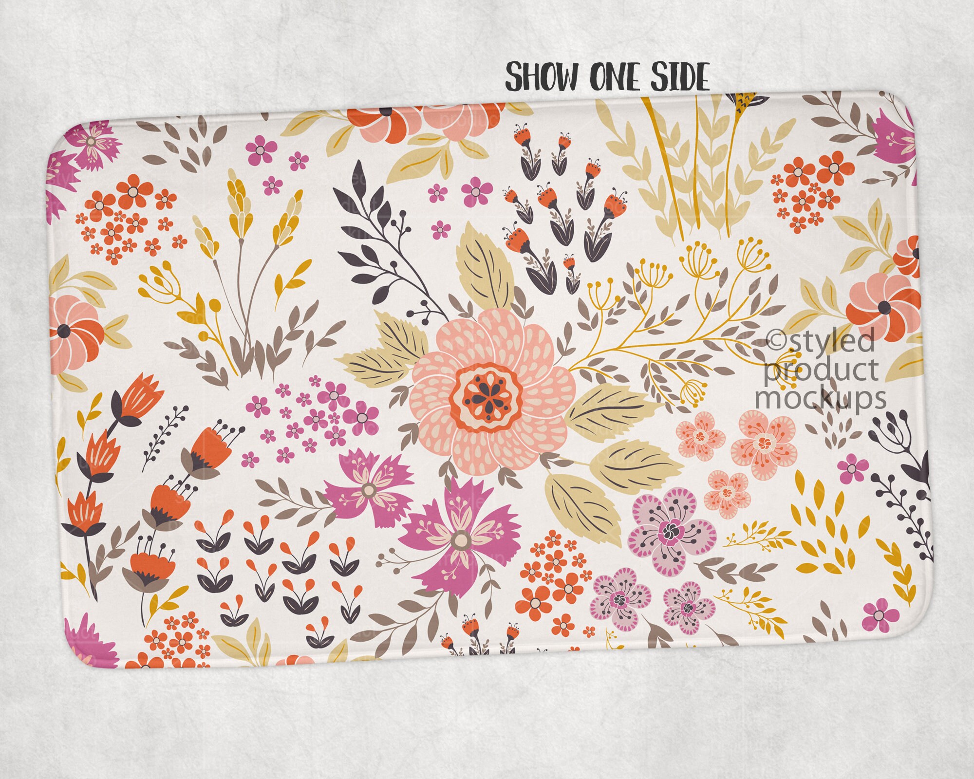 Dye Sublimation Large Rectangle Bath Mat Mockup Add Your Own - Etsy