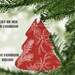 Dye Sublimation Tree Shaped Aluminum Christmas Ornament Mockup | Add ...