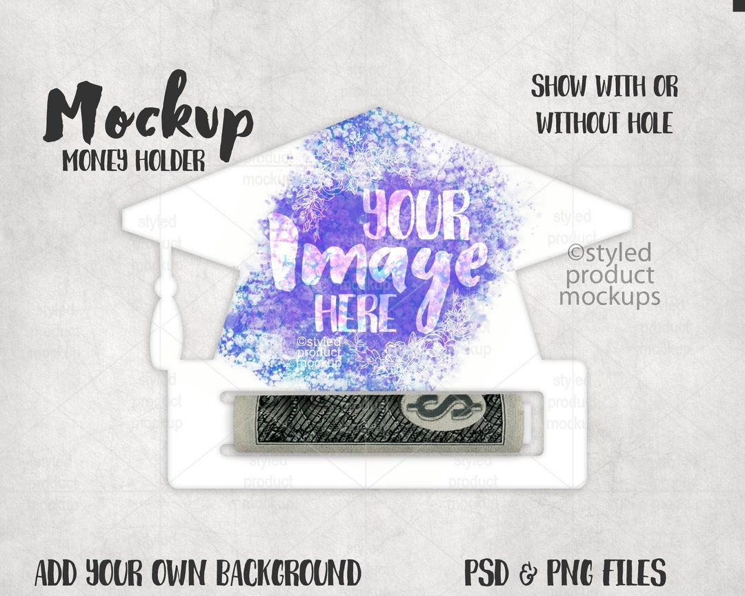 Dye Sublimation Gift Money Holder Mockup | Add Your Own Image and ...