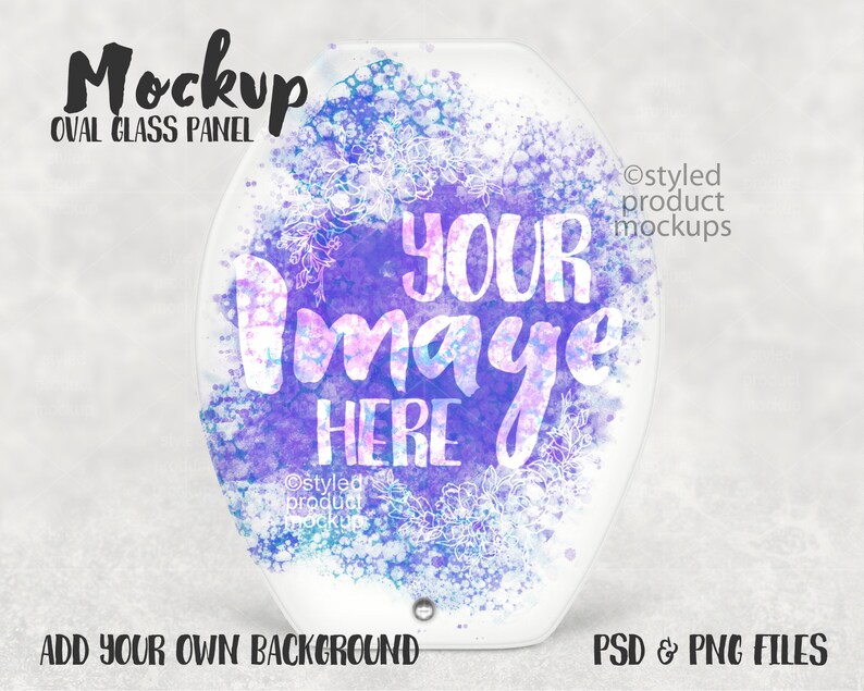 Dye Sublimation Oval Shaped Glass Photo Panel Mockup Add - Etsy