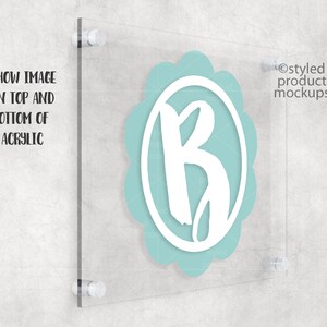 Acrylic 18x24 Inch Sign With Metal Standoffs Mockup | Add Your Own ...