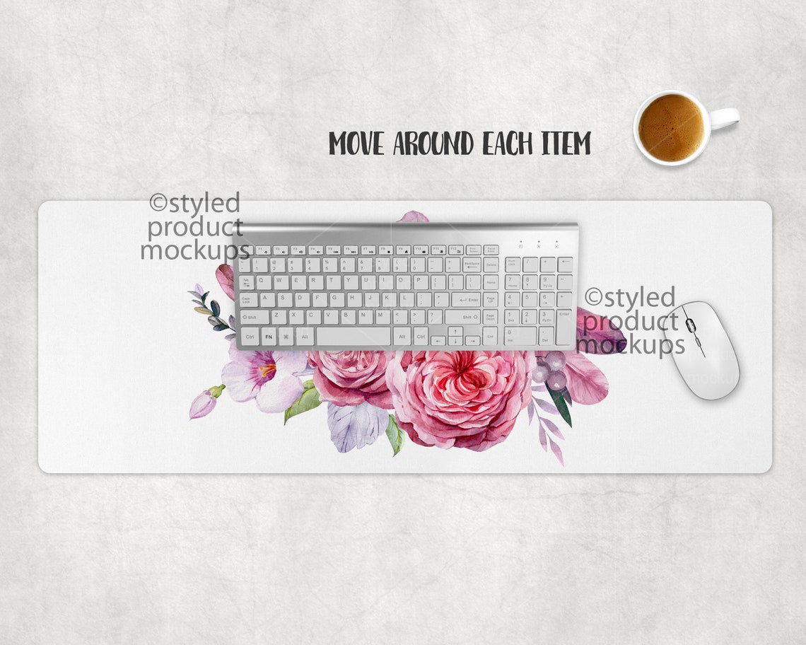 Dye Sublimation 805 X 300 Mm Gaming Desk Mat Mockup Add Your - Etsy