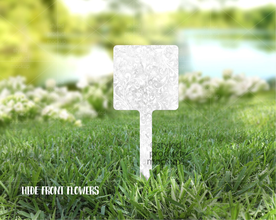 Dye Sublimation 4773 Square Yard Sign in Garden Mockup Add - Etsy