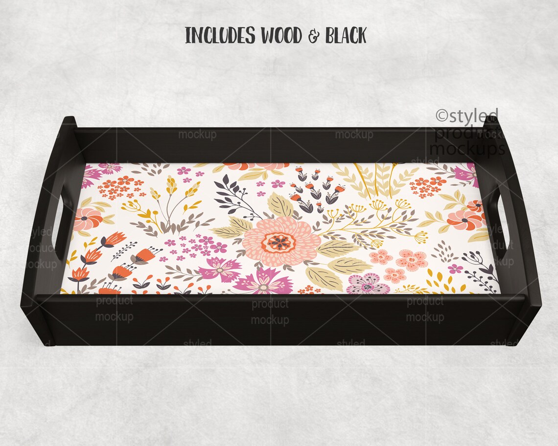 Dye Sublimation Serving Tray Mockup | Add Your Own Image and Background ...