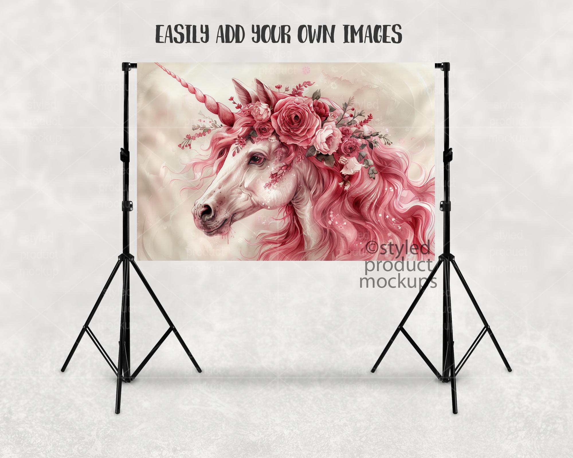 Party Table Backdrop Stand Mockup | Add Your Own Image and Background ...