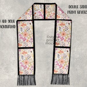 Dye Sublimation Panel Scarf Mockup | Add Your Own Image and Background ...