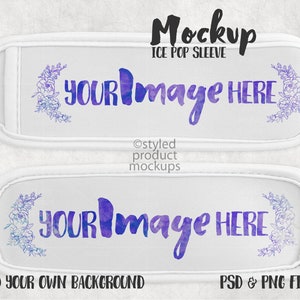 Ice Pop Sleeve Mockup Template | Add Your Own Image and Background - Etsy