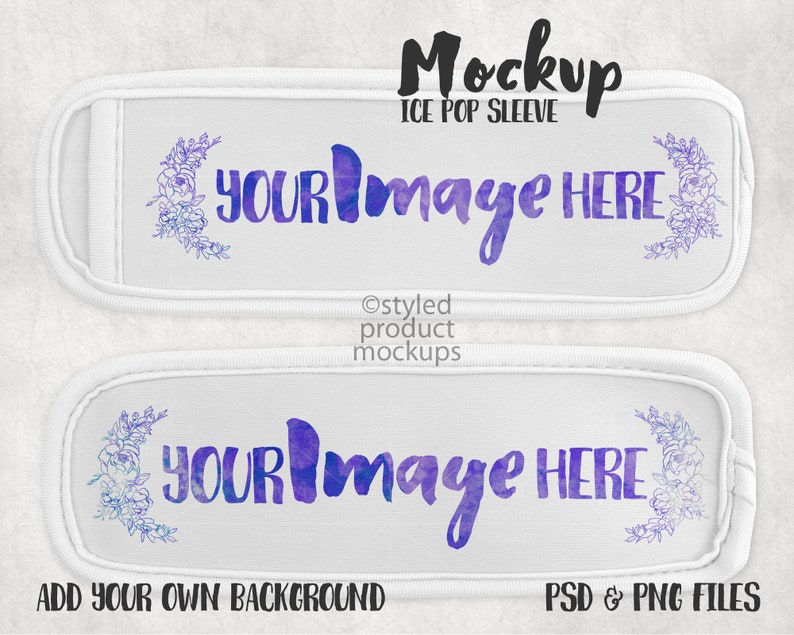 Ice Pop Sleeve Mockup Template Add Your Own Image and | Etsy
