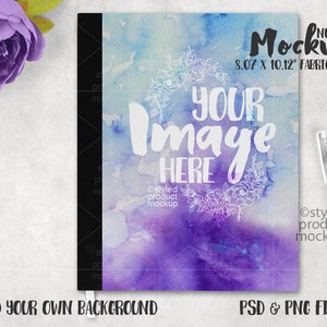 Dye Sublimation Large Fabric Notebook Template Mockup | Add Your Own ...