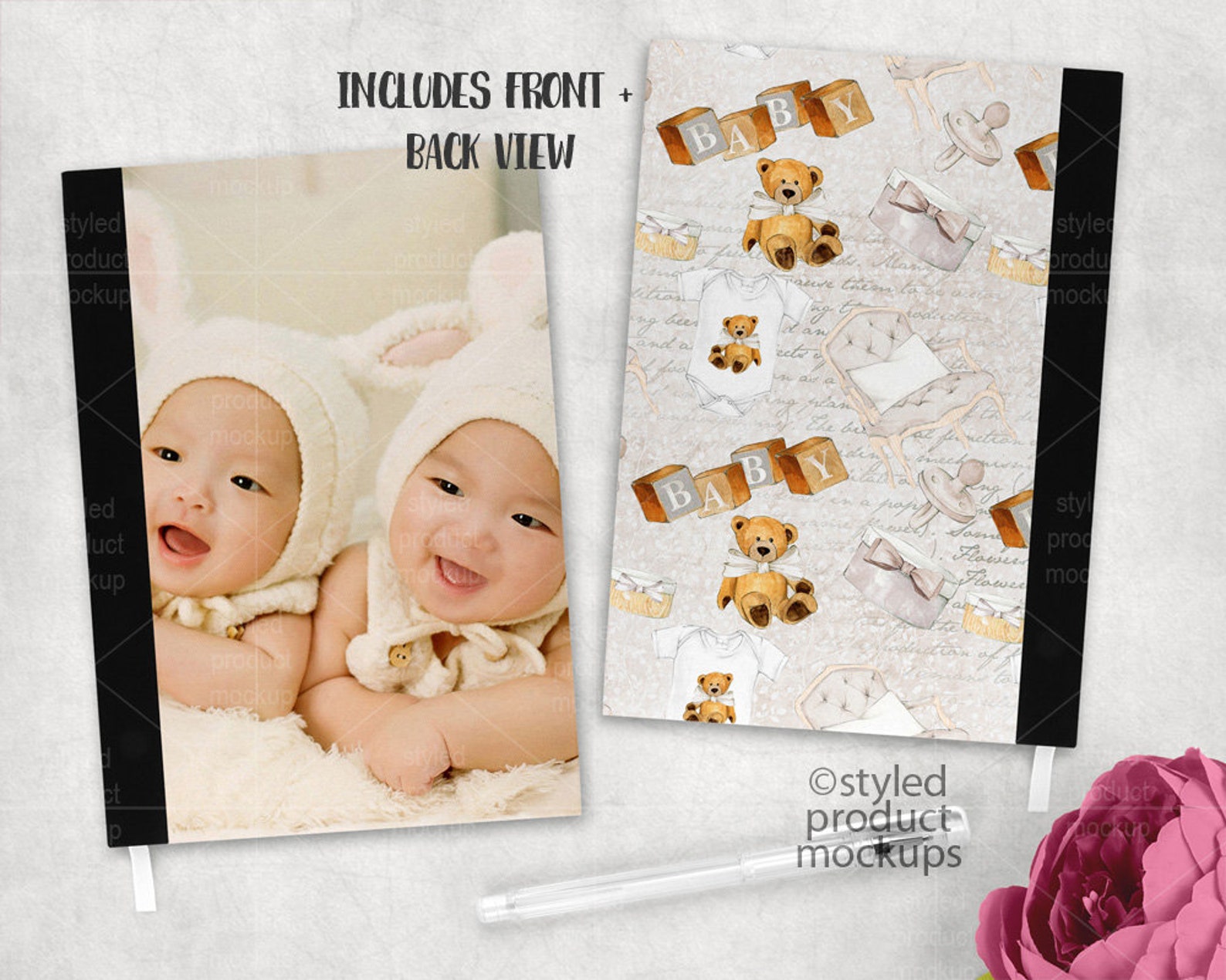 Dye Sublimation A5 Fabric Notebook Template Mockup Add Your - Etsy