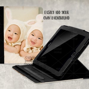 Dye Sublimation Padfolio Style Fabric Tablet Case Cover Mockup | Add ...
