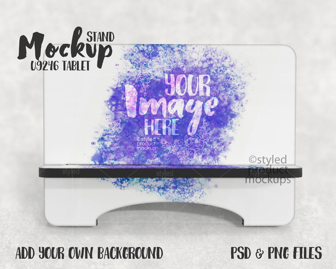 Dye Sublimation Tablet Stand Mockup | Add Your Own Image and Background ...