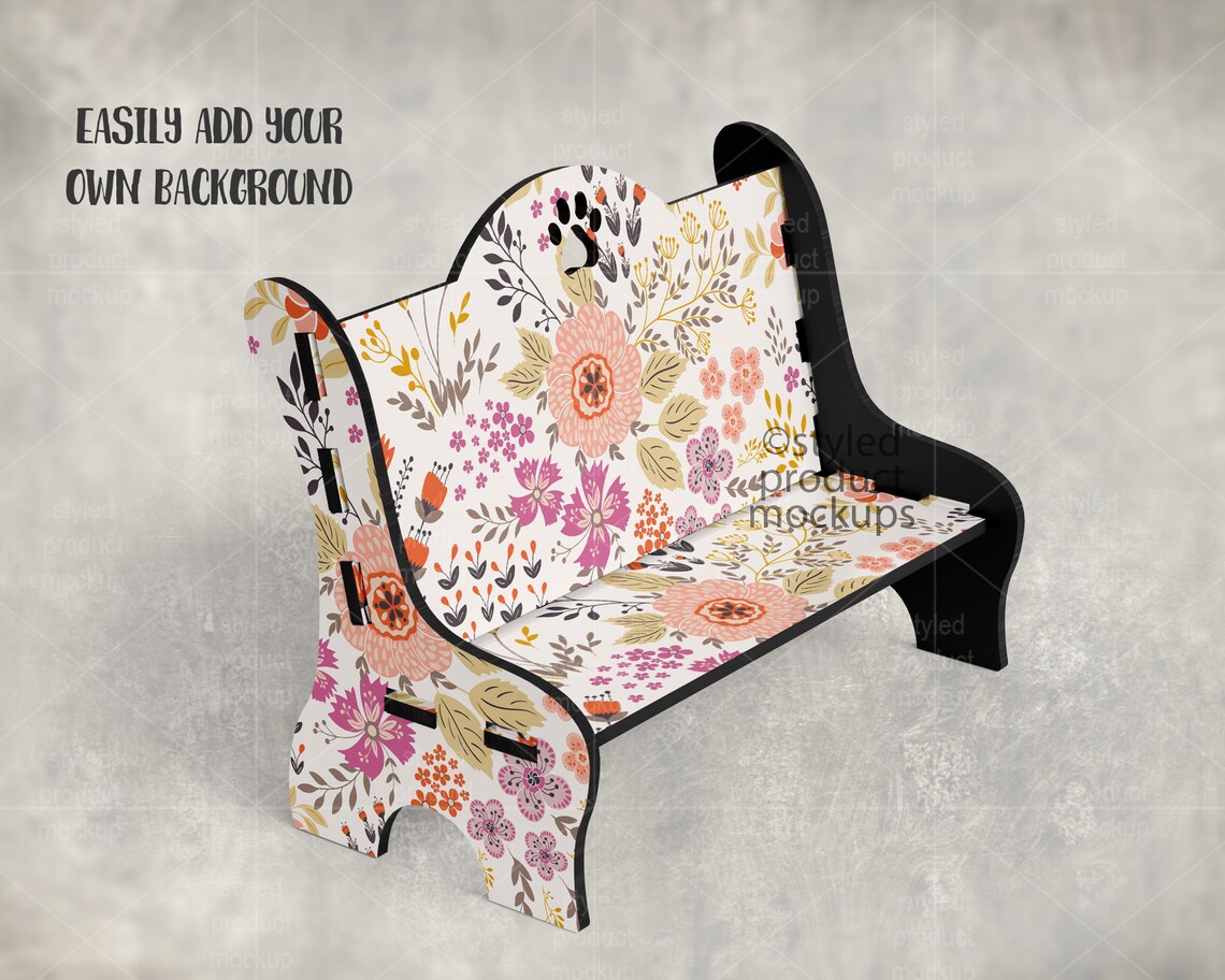 Dye Sublimation MDF Memorial Mini Bench Mockup Add Your Own - Etsy