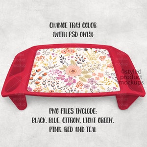 Plastic Lap Tray Mockup Angled View | Learning Tray Mockup | Add Your ...