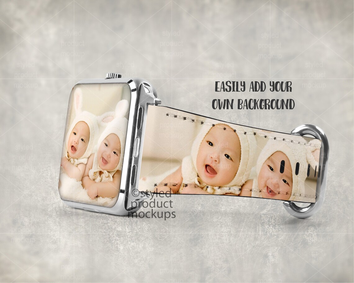 Dye Sublimation Smart Watch Band Mockup | Add Your Own Image and ...