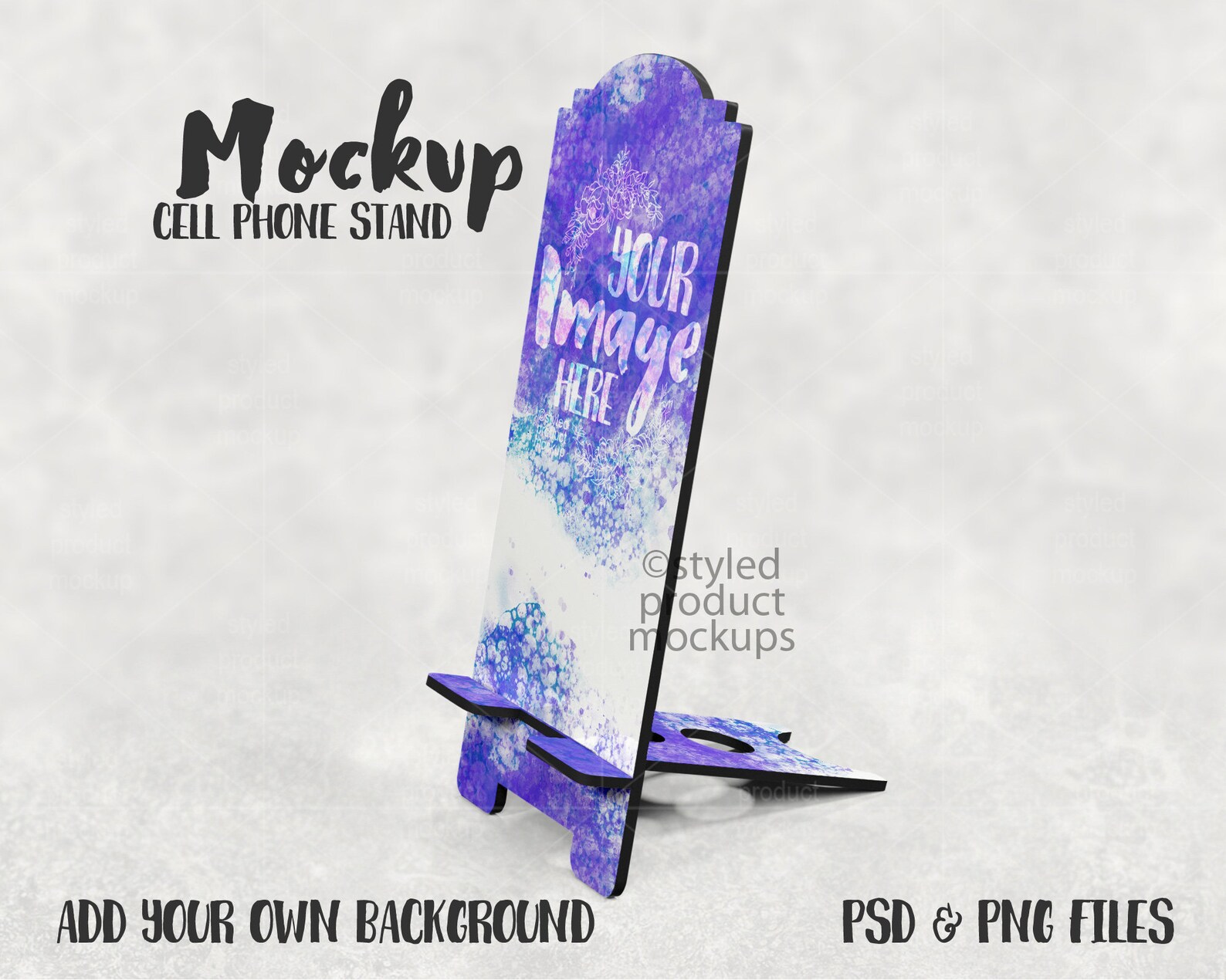 Dye Sublimation Cell Phone Stand Mockup Add Your Own Image - Etsy