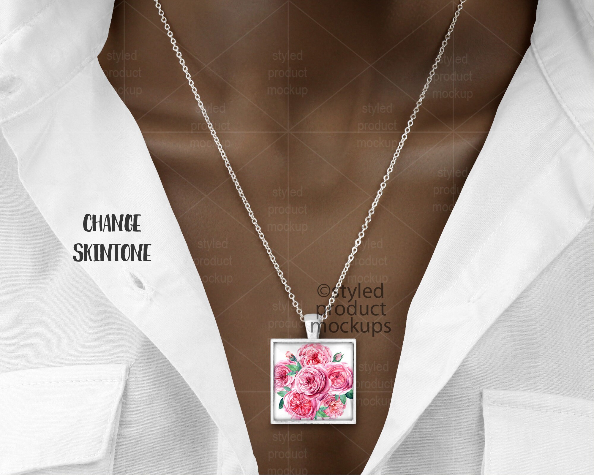 Dye Sublimation Square Shaped Smooth Metal Pendant With Resin | Etsy