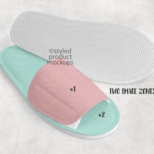 Dye Sublimation Velvet Slippers With Fold Over Top Mockup | Add Your ...