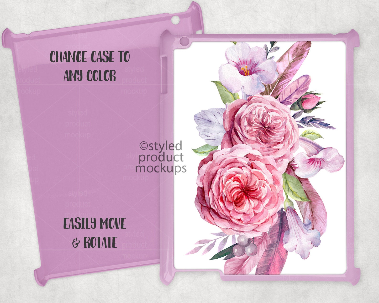 Dye Sublimation iPad Case Cover Mockup | Add Your Own Image and ...