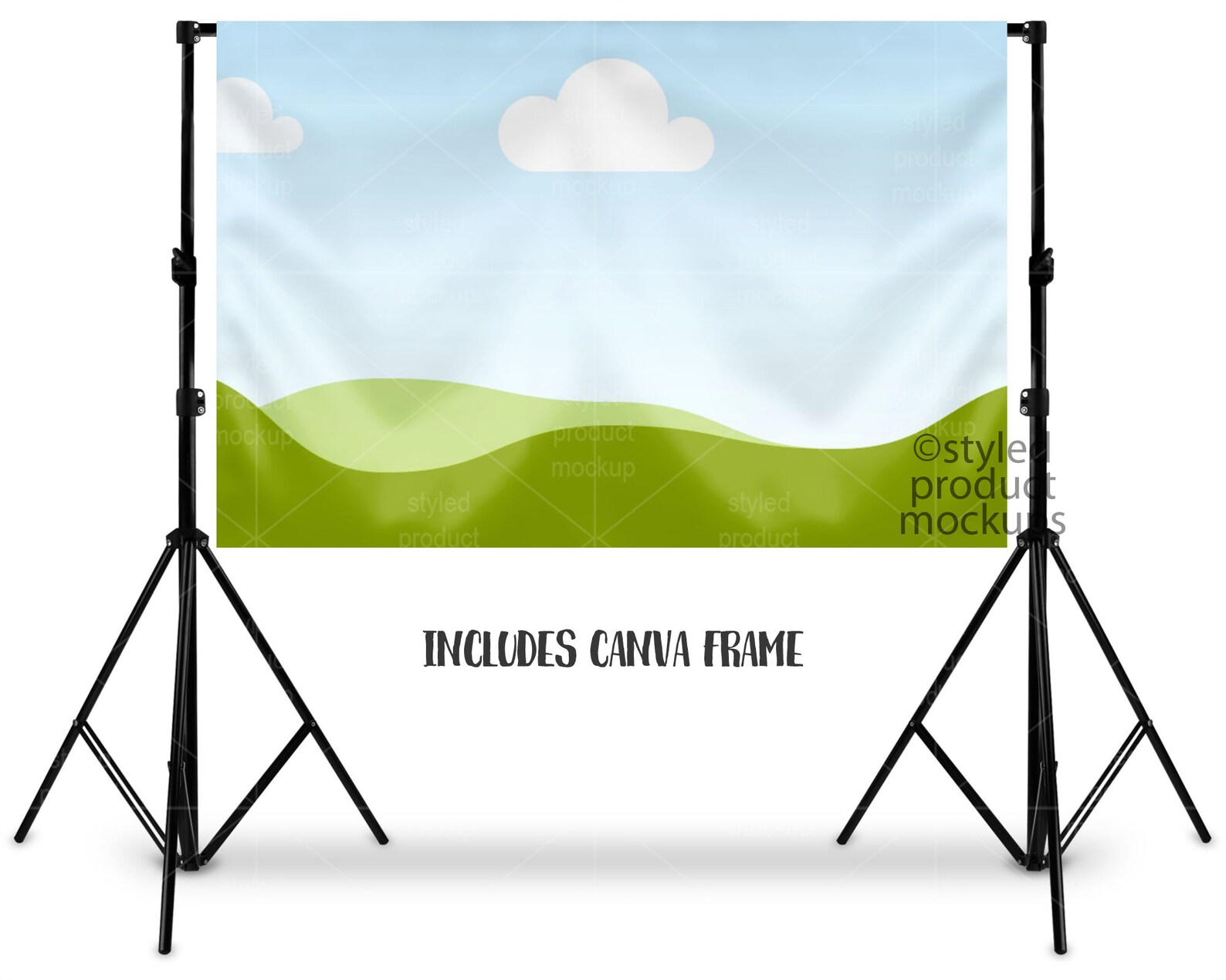 Party Table Backdrop Stand Mockup Add Your Own Image and - Etsy