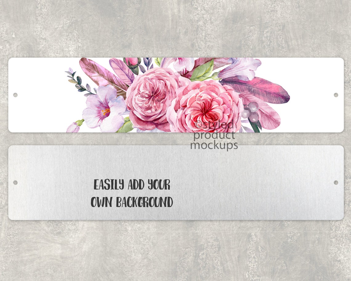 Dye Sublimation 4x18 Building Sign Mockup Add Your Own Image - Etsy