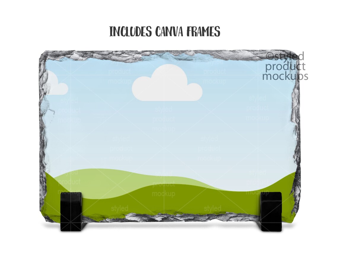 4x6 Slate Mockup for Dye Sublimation | Add Your Own Image and ...