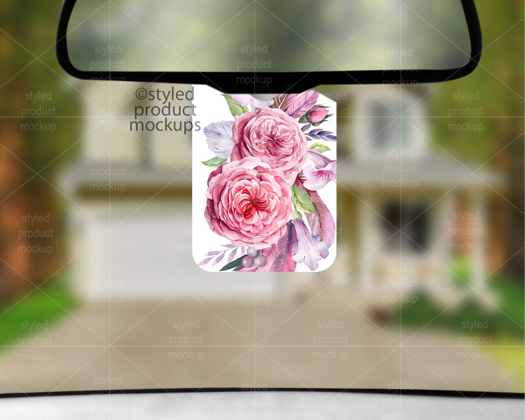 Dye Sublimation Car Hanger Tag Mockup Add Your Own Image and | Etsy