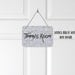 4 X 6 Door Sign With Ball Chain Hanger Mockup Template - Etsy