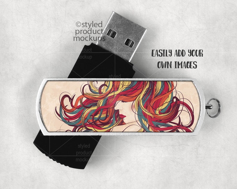 Sublimation USB Flash Drive Mockup Template Add Your Own - Etsy