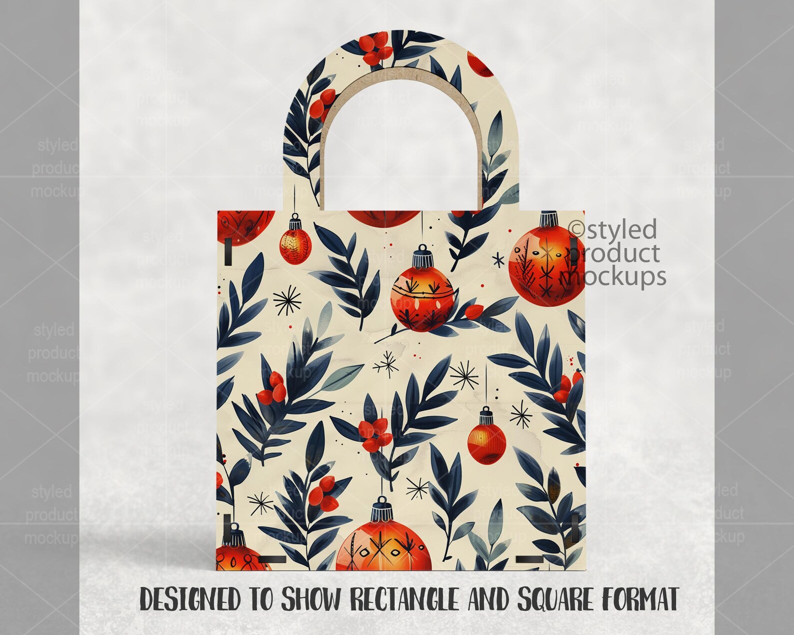 Dye Sublimation MDF Hardboard Gift Bag Mockup | Add Your Own Image and ...