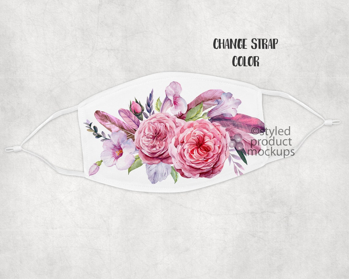 Dye Sublimation Face Mask Cover Mockup | Add Your Own Image and ...