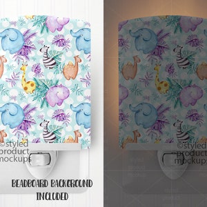Dye Sublimation Night Light Mockup Template | Add Your Own Image and ...