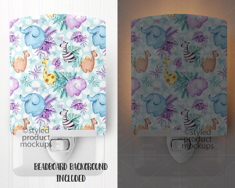 Dye Sublimation Night Light Mockup Template | Add Your Own Image and ...