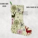 Dye Sublimation Christmas Stocking With Linen Bottom and Solid Color ...