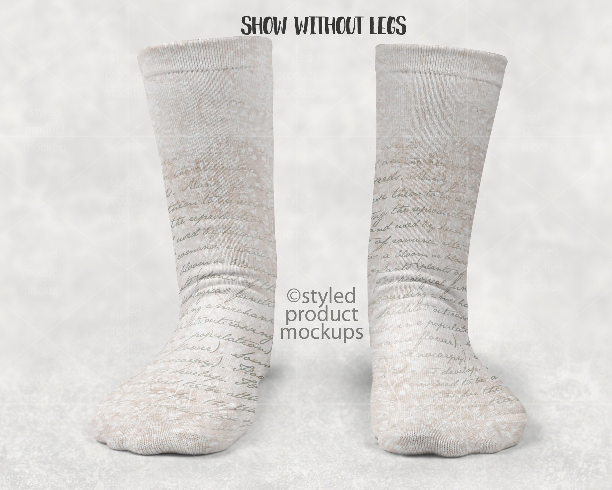 Dye Sublimation Crew Sock on Foot Mockup Add Your Own Image - Etsy
