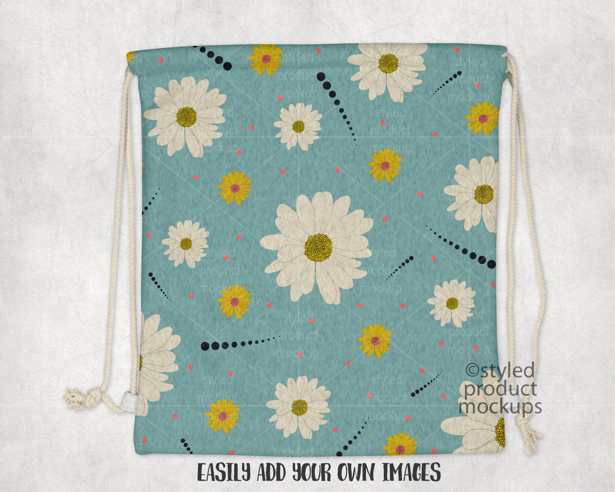 Dye sublimation drawstring sweatshirt bag mockup Add your | Etsy