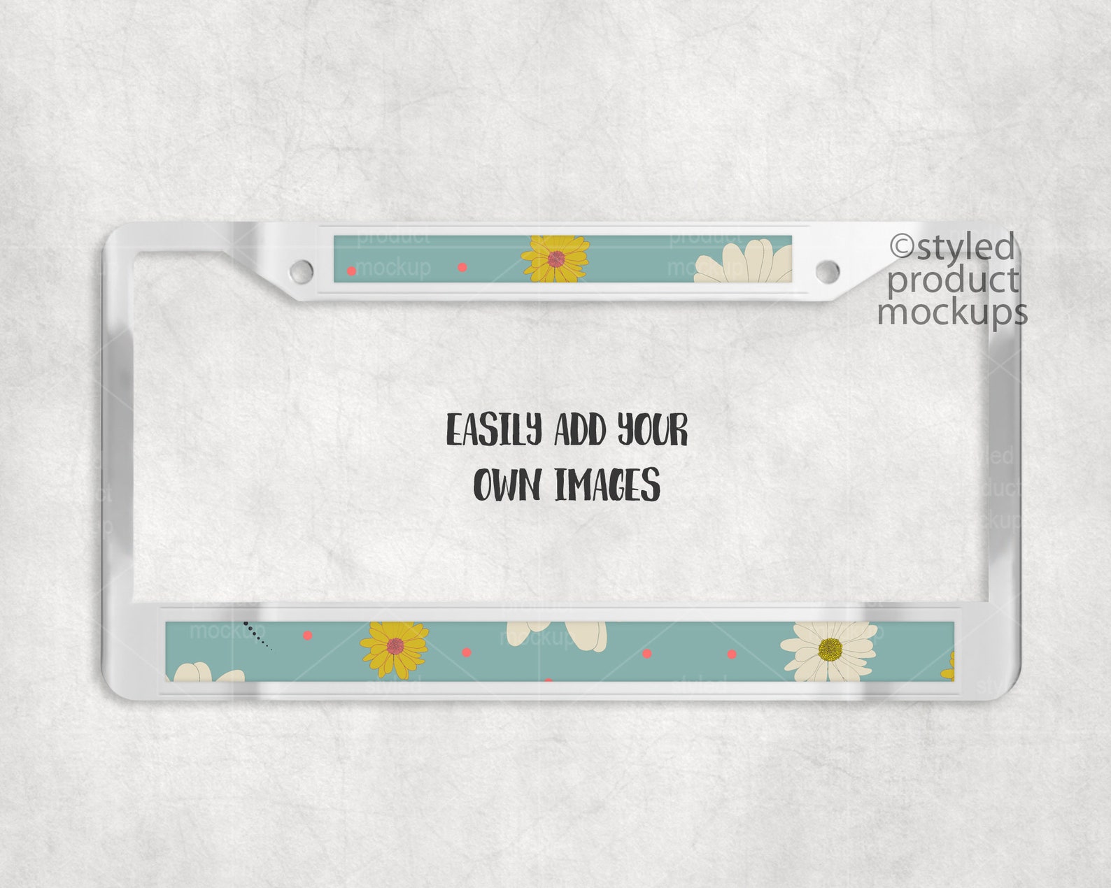 Dye sublimation metal car license plate frame with inserts | Etsy