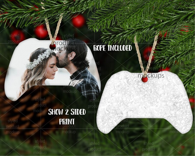 Dye Sublimation Game Controller Shaped Christmas Ornament - Etsy