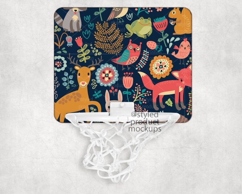 Dye Sublimation Mini Basket Ball Hoop Mockup Add Your Own | Etsy