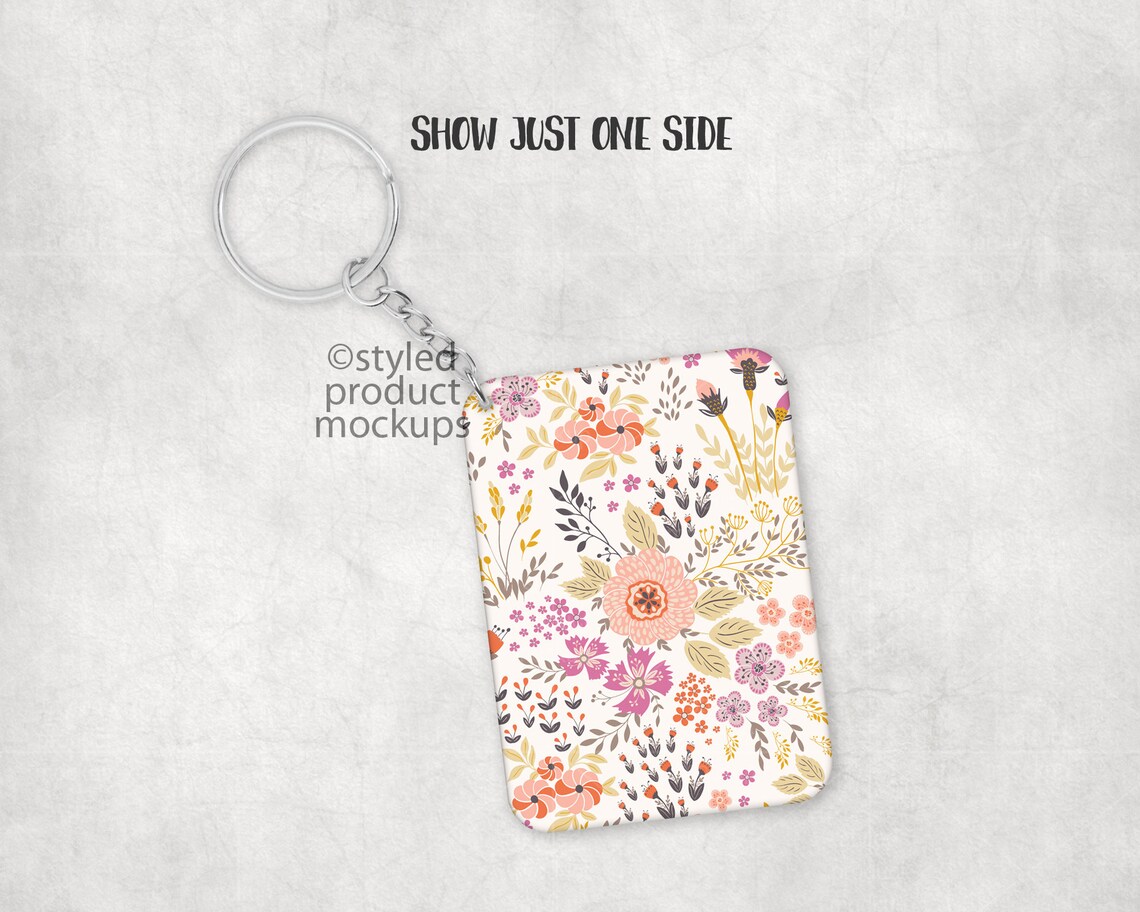 Dye Sublimation 5x7 Cm Keychain Mockup Add Your Own Image - Etsy