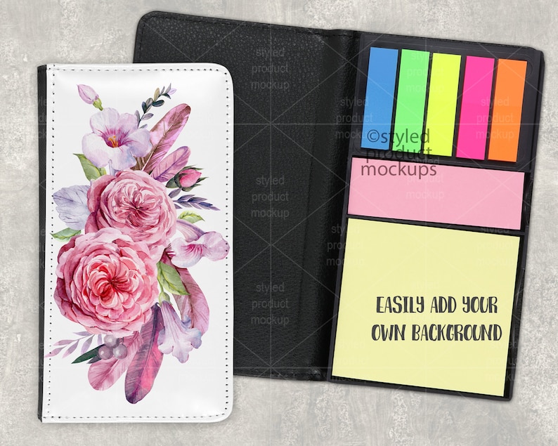 Dye Sublimation Sticky Note Holder Wallet Case Mockup Add - Etsy