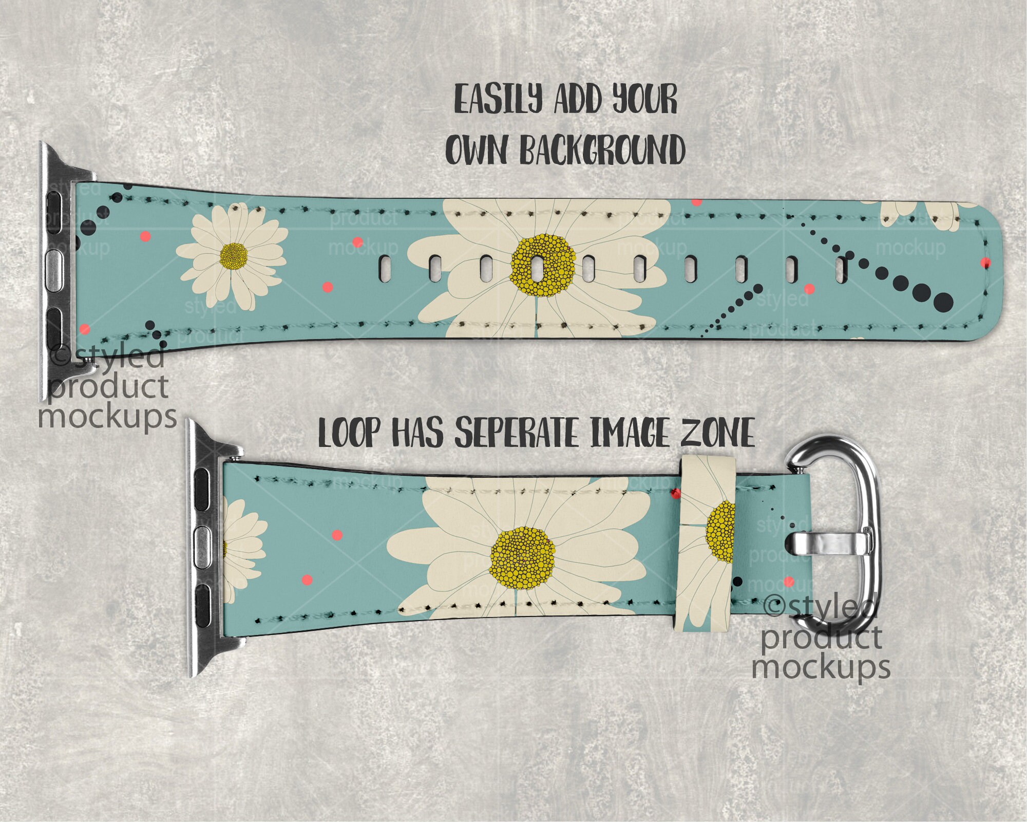 Dye Sublimation Smart Watch Band Mockup | Add Your Own Image and ...