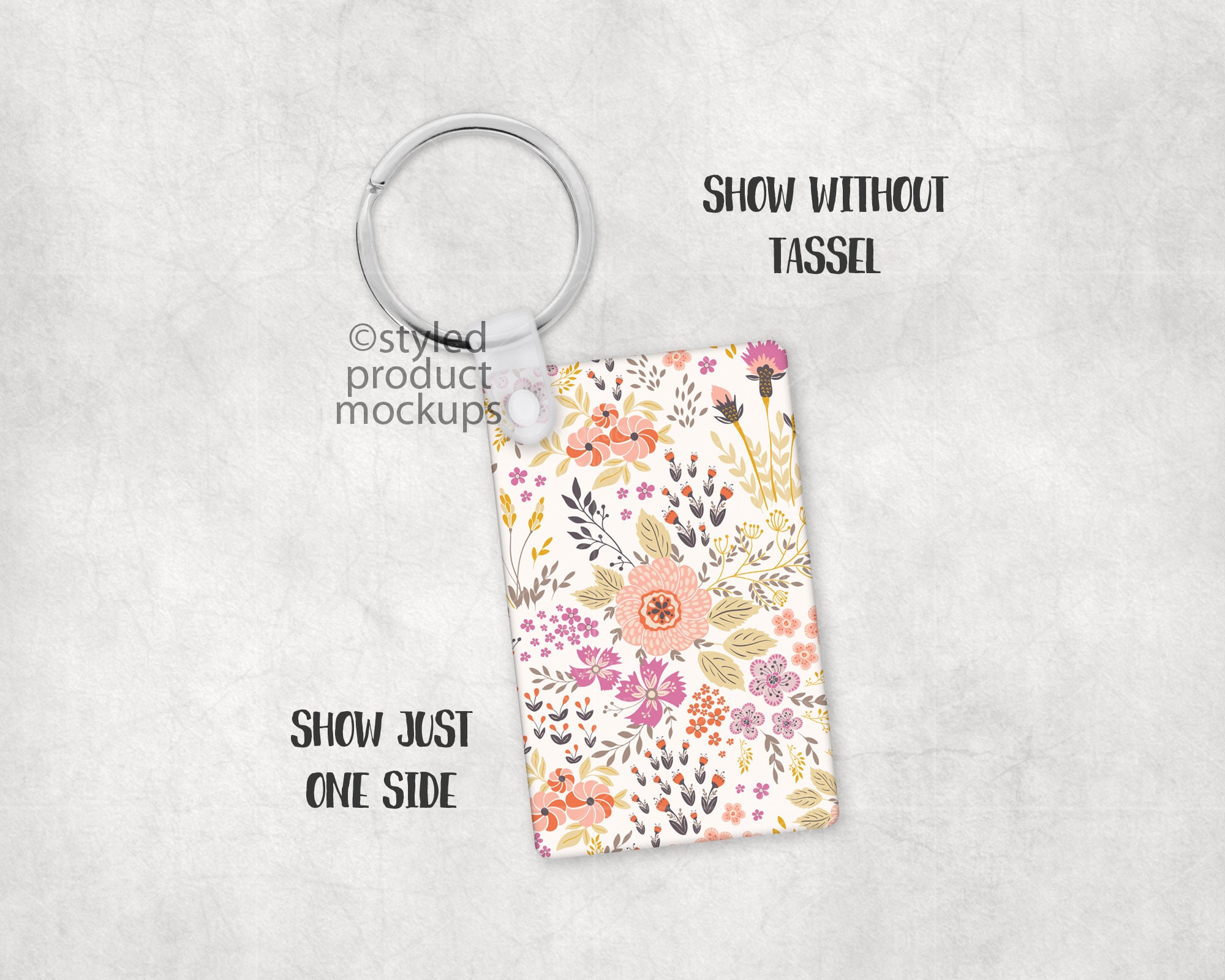 Dye Sublimation Hardboard Keychain With Tassel Mockup Add - Etsy