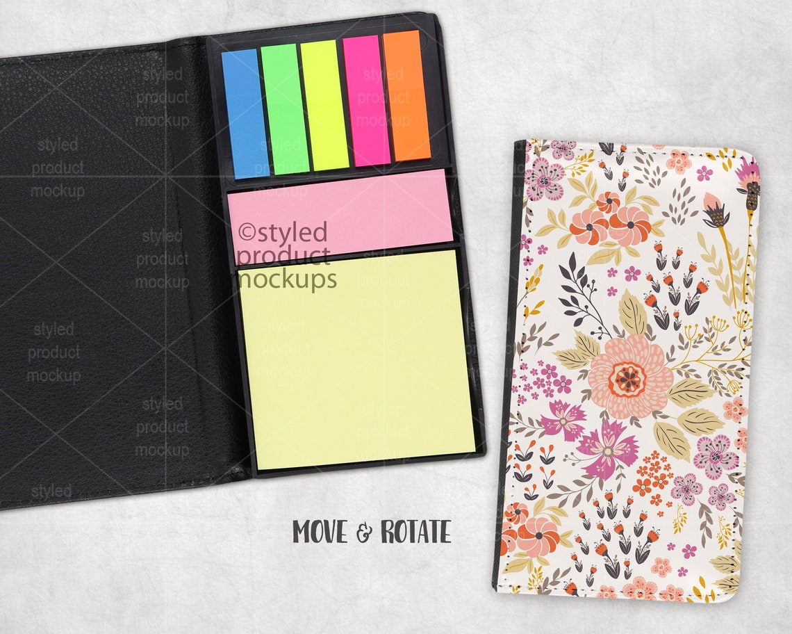 Dye Sublimation Sticky Note Holder Wallet Case Mockup Add - Etsy