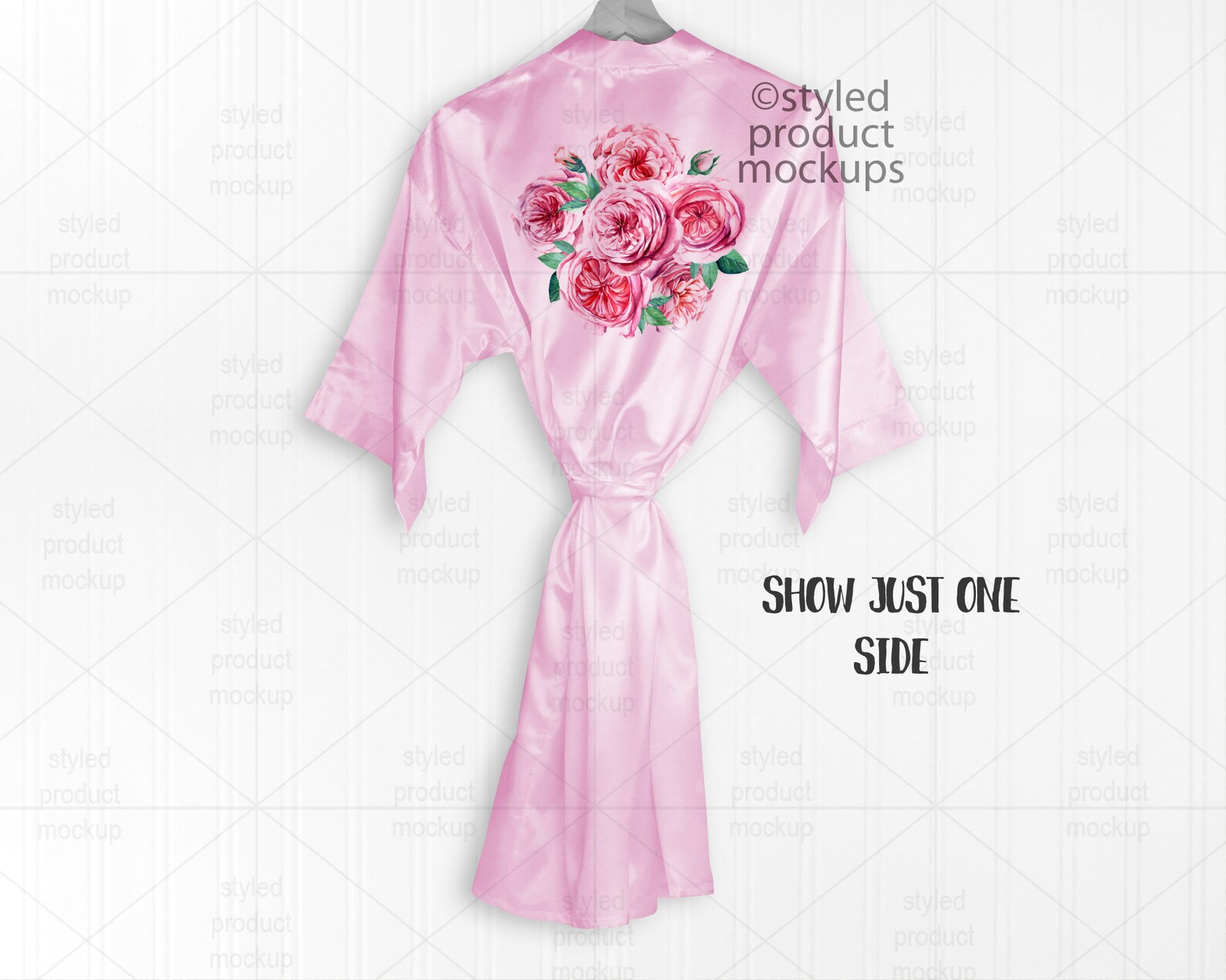 Satin Kimono Robe Mockup Add Your Own Image and Background - Etsy