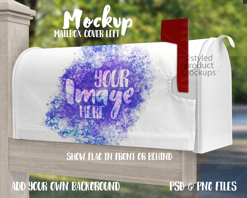 Dye Sublimation Mailbox Cover Mockup | Add Your Own Image and ...