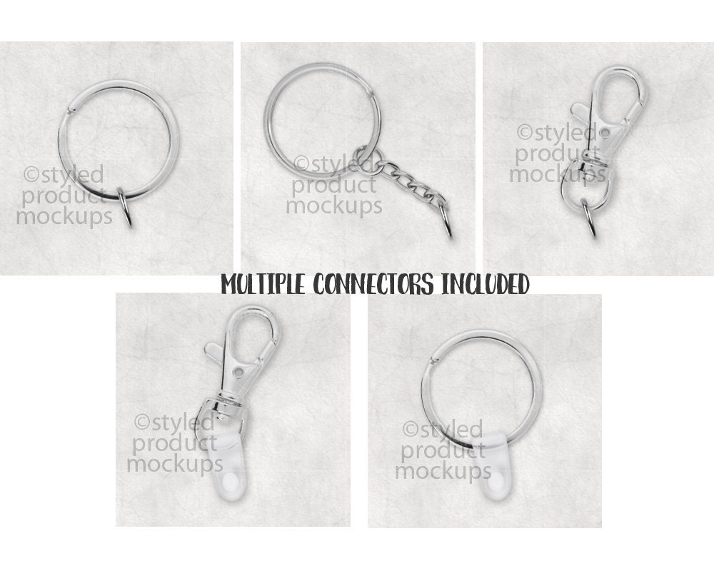 Two Sided Anchor Shaped Keychain Mockup Template Add Your - Etsy