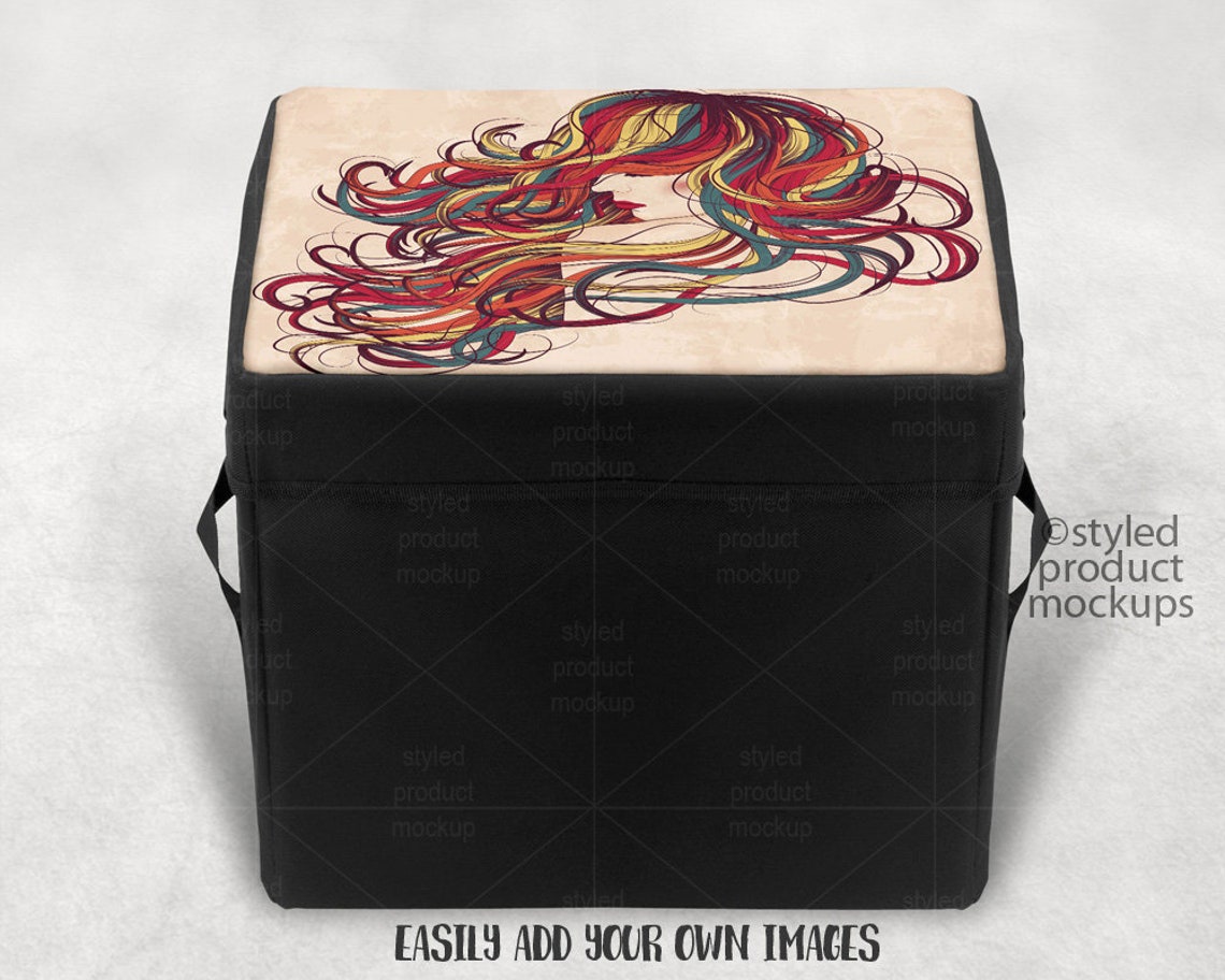 Dye Sublimation Storage Box Template Mockup Add Your Own - Etsy