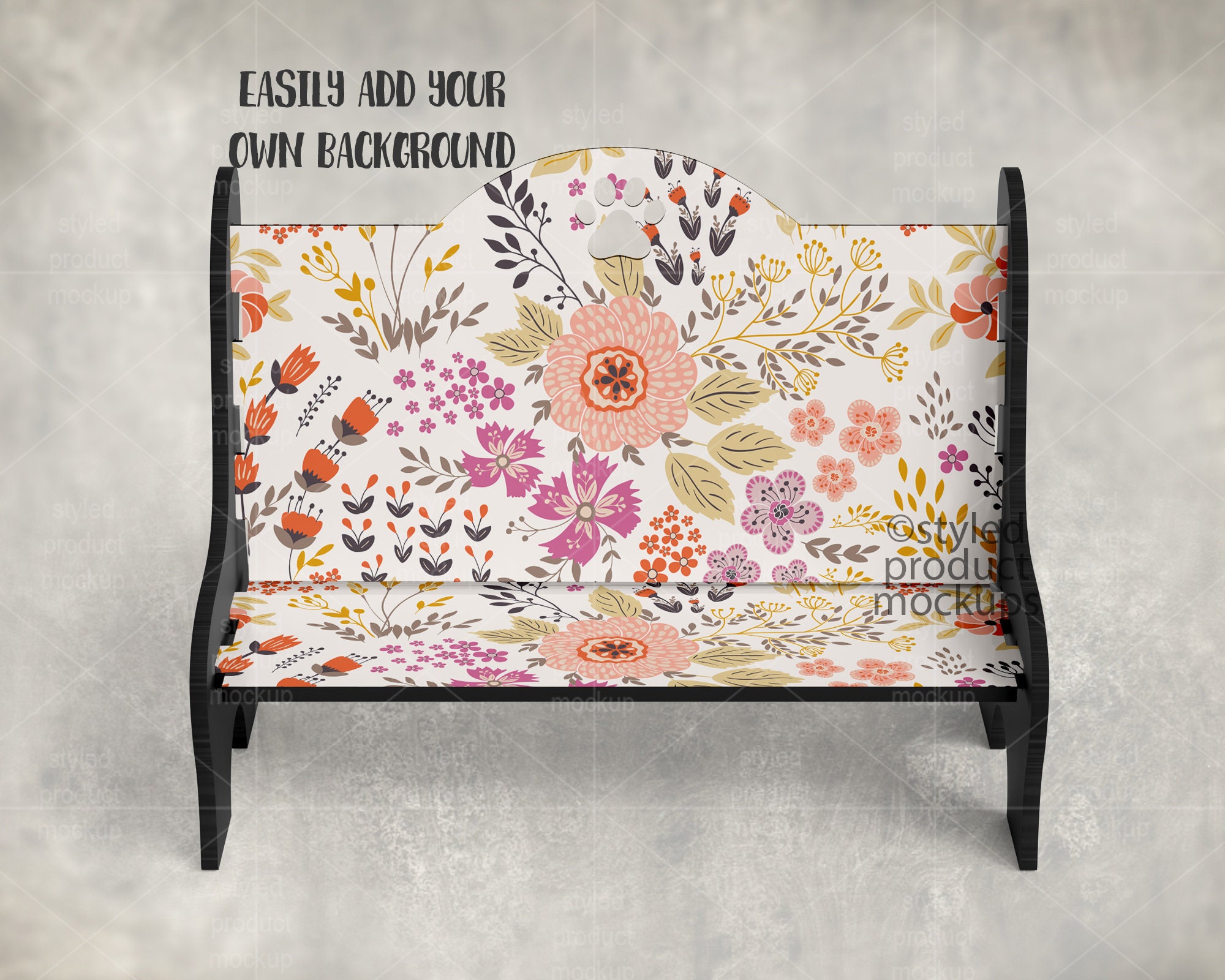 Dye Sublimation MDF Memorial Mini Bench Mockup Add Your Own - Etsy