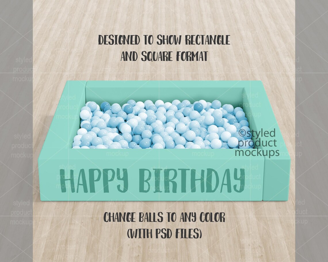 Party Ball Pit Mockup | Add Your Own Image and Background - Etsy